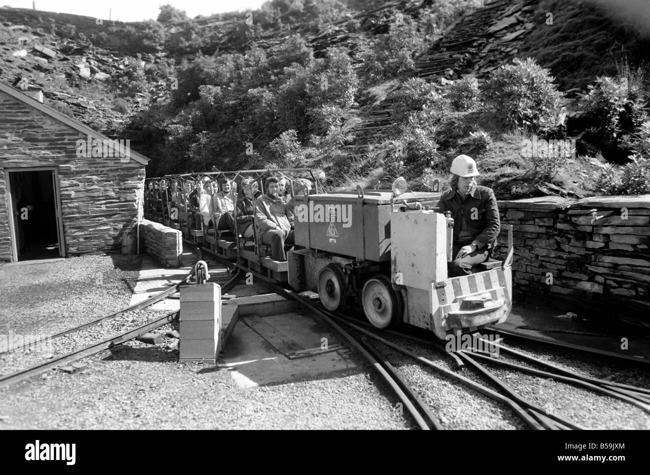Welsh mine village Black and White Stock Photos & Images - Alamy