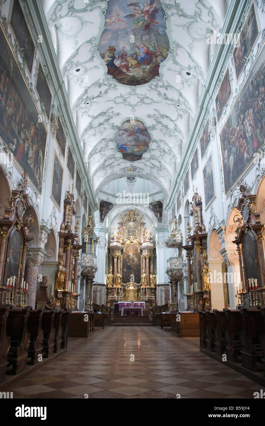 Inside St. Peter's Church, Salzburg, Austria, Europe Stock Photo - Alamy