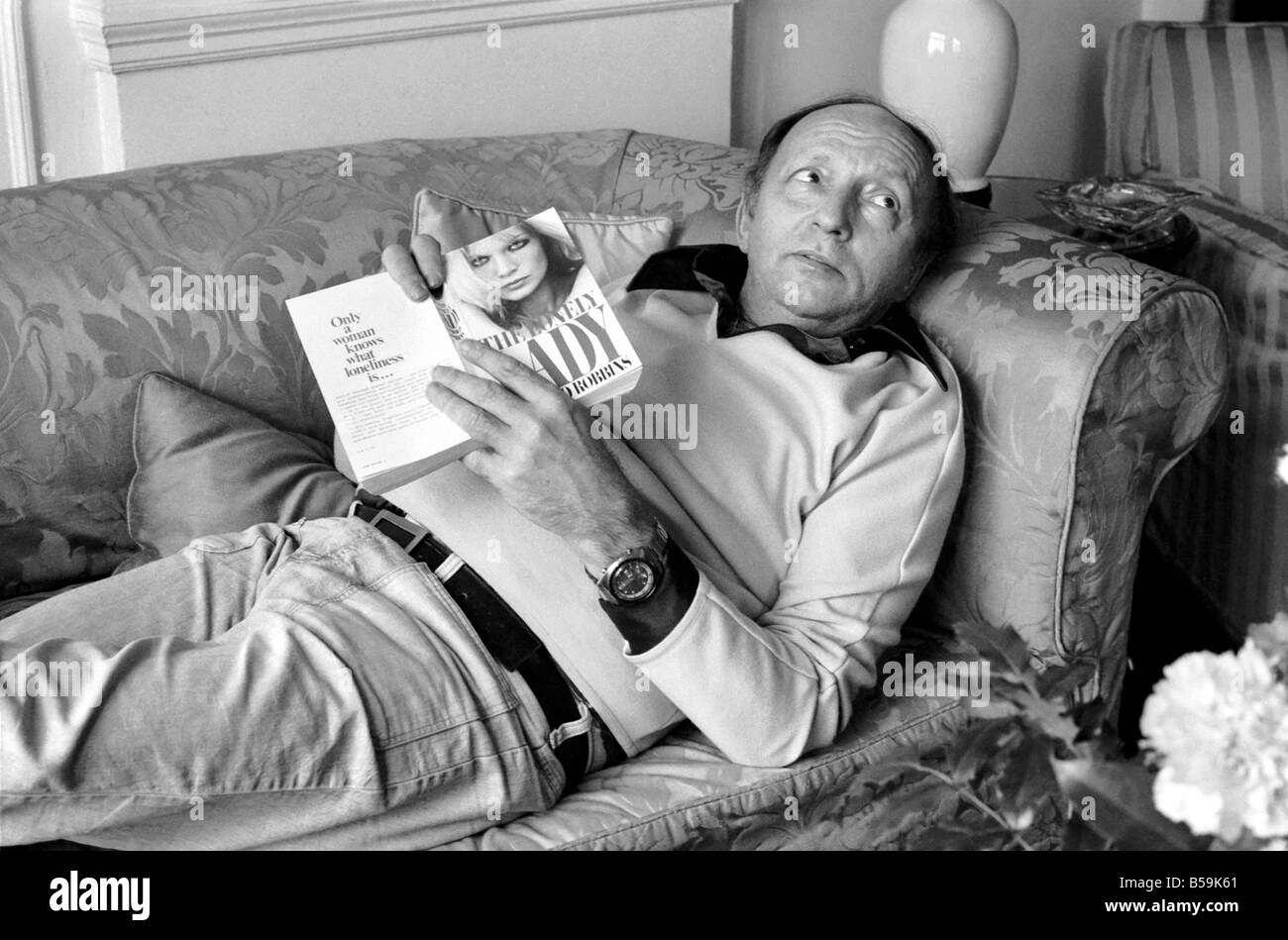 Harold Robbins at the Savoy Hotel London today. His book The Lonely ...