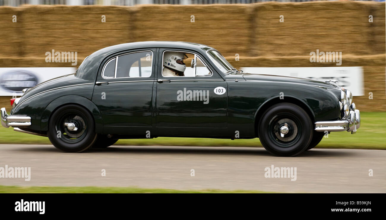 Win Percy drives the 1958 Jaguar MK1 at Goodwood Festival of Speed ...