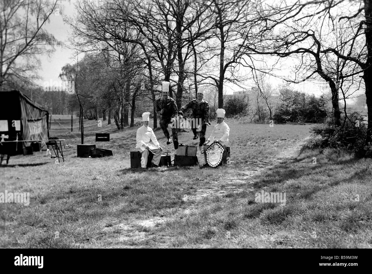 Army Cooking Competition;The team from the 29th Commando Unit who won ...