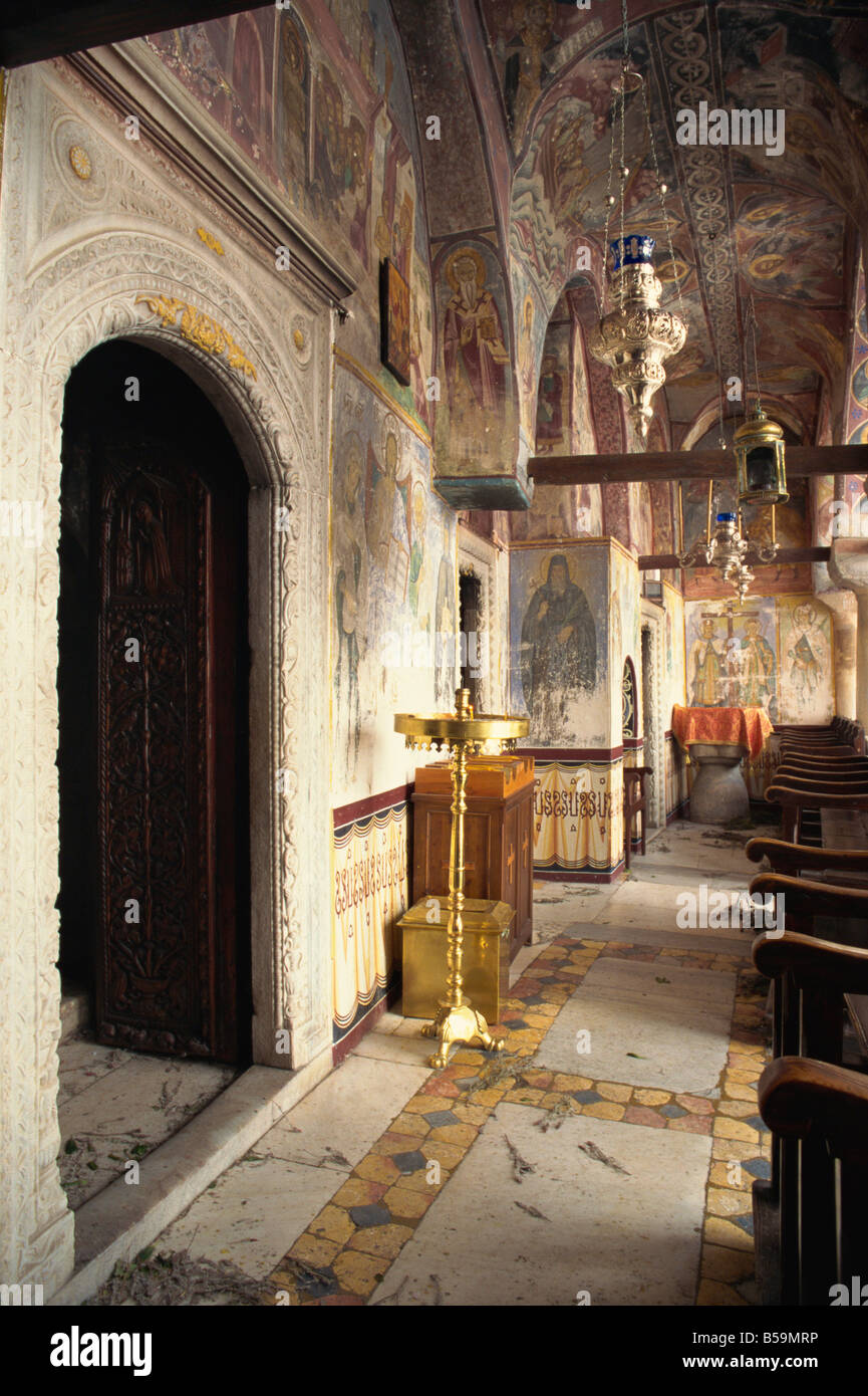 Church, Monastery of St. John, Patmos, Dodecanese, Greek Islands ...