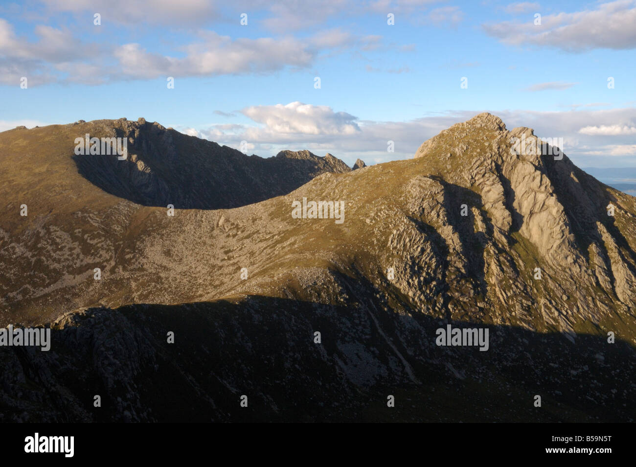 Cir Mhor and Caisteal Abhail on the Isle of Arran Stock Photo - Alamy