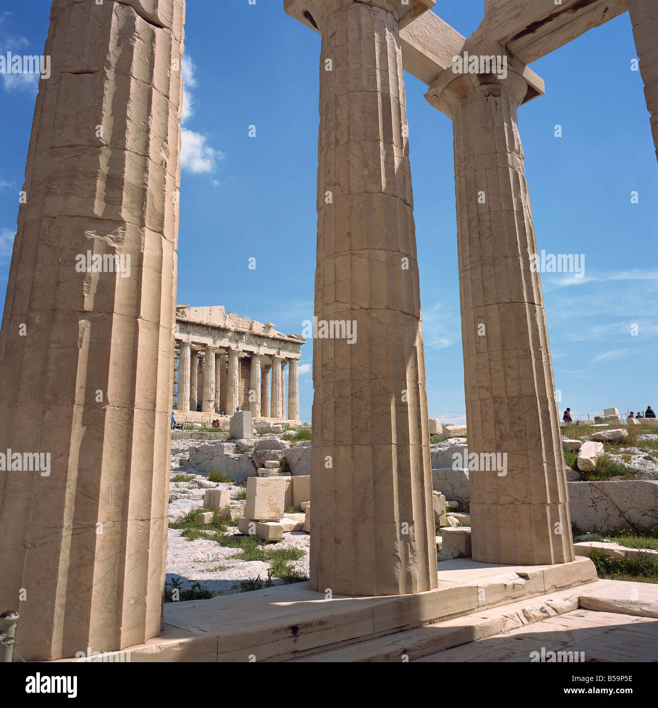 The Parthenon viewed from Propylaea The Acropolis Athens Greece R ...