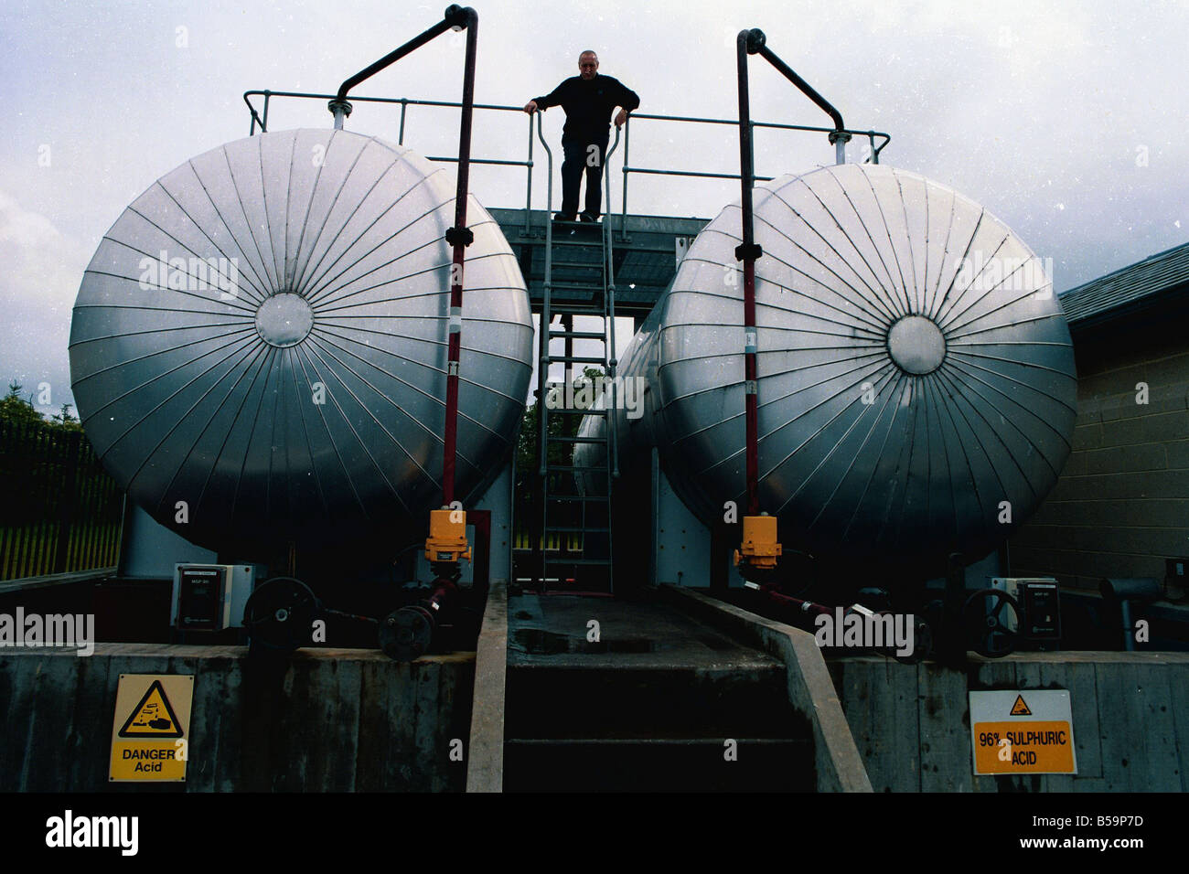 A series of pictures which show water from source in a reservior to tap ...