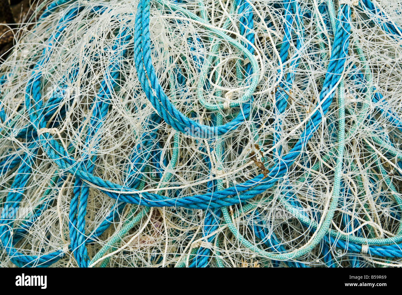 Fishing nets and floats Stock Photo - Alamy