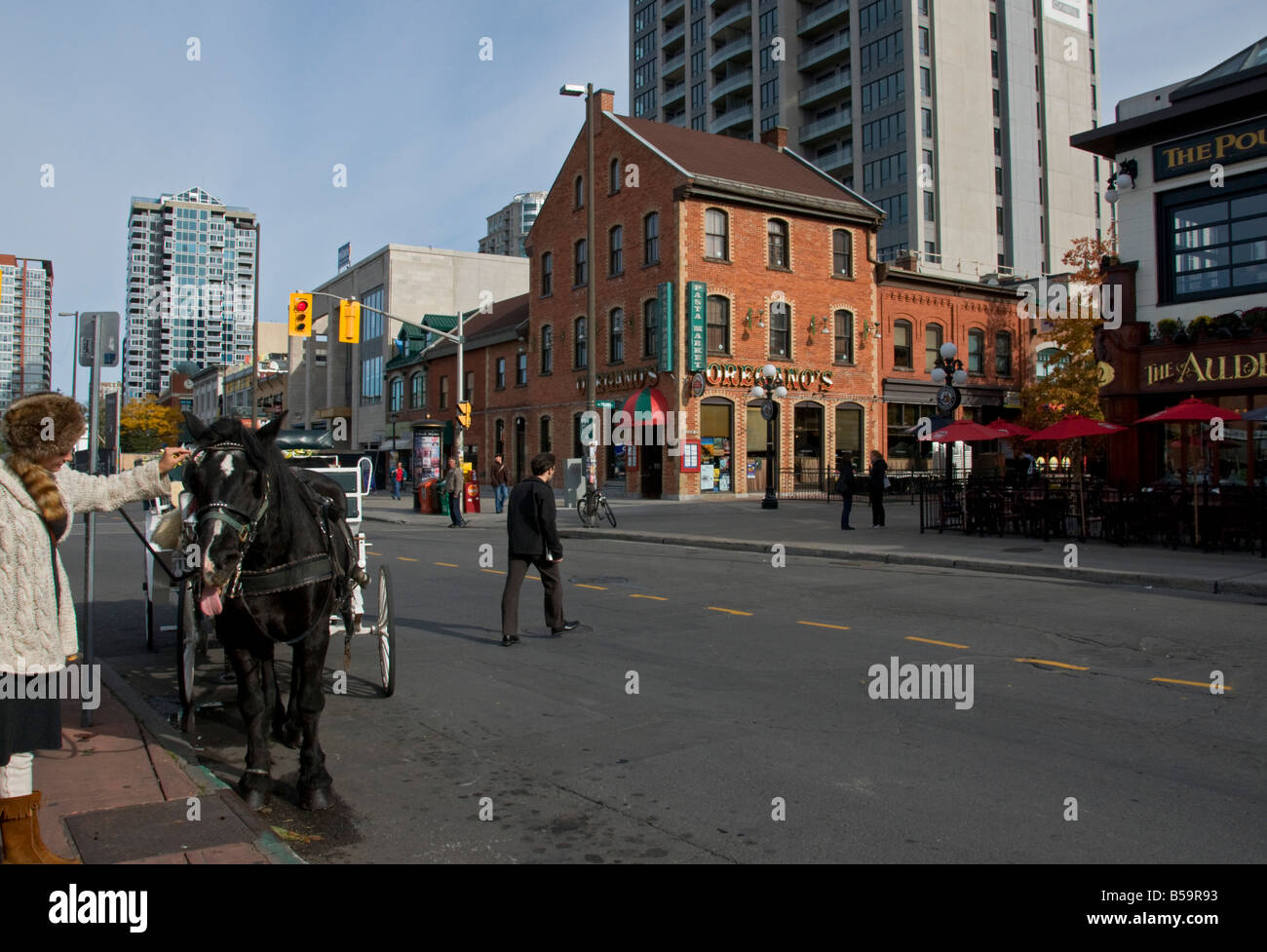 Ottawa Byward market area Stock Photo - Alamy