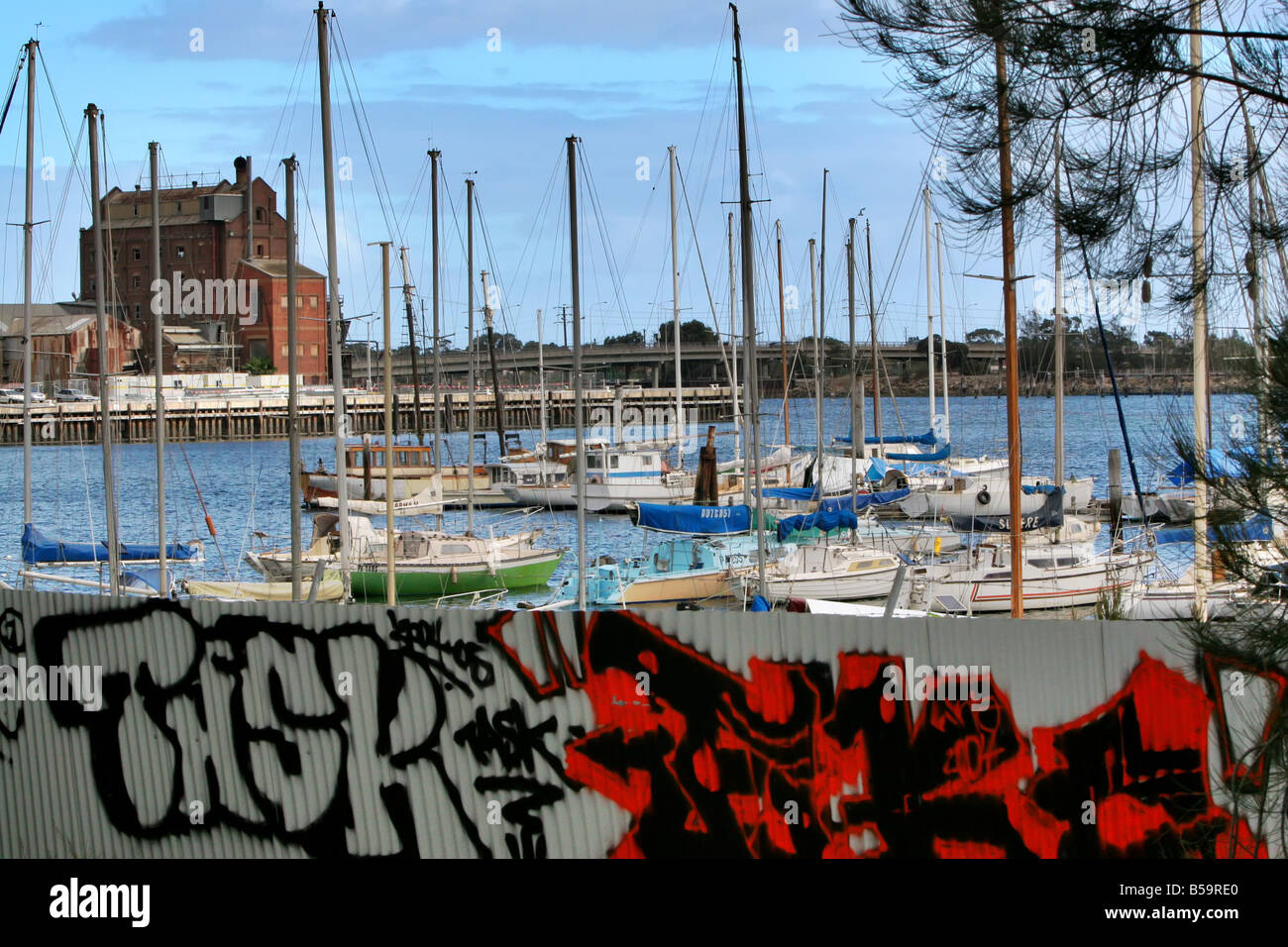 Port River Marina Stock Photo - Alamy