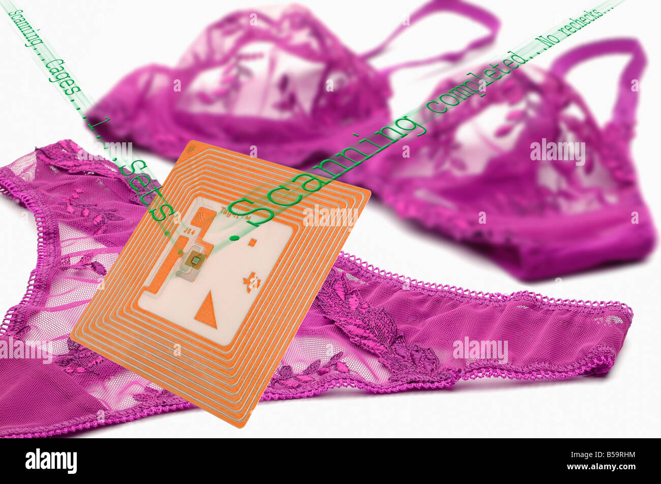 Concept image of RFID tracking for clothing sector supply chain ...