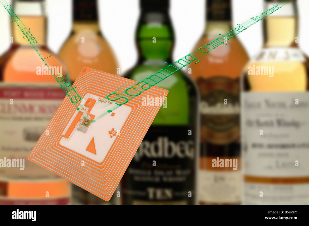 Concept image of RFID tracking for drinks sector supply chain ...