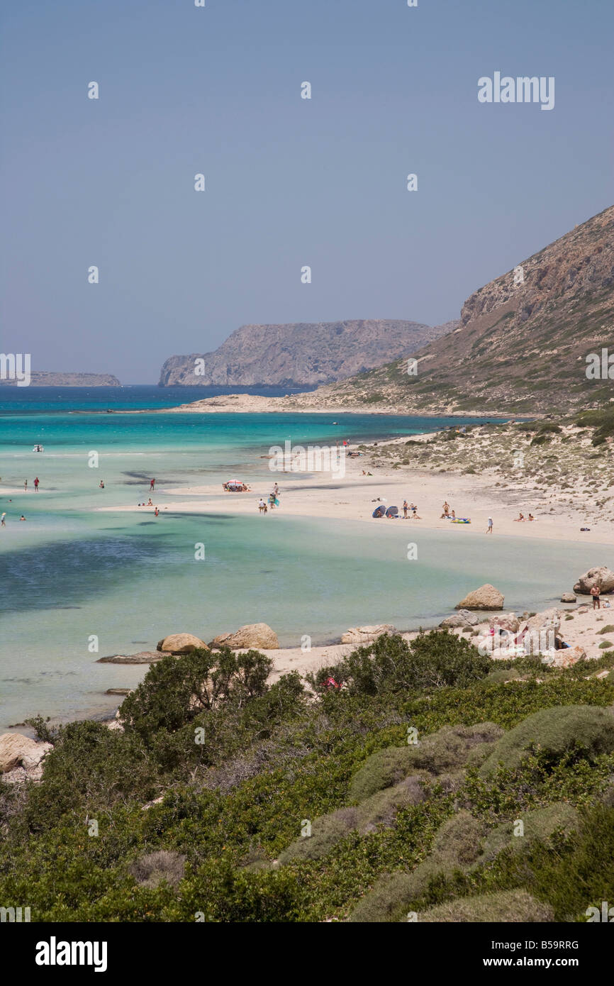 Balos, Gramvoussa Peninsula, Crete, Greek Islands, Greece, Europe Stock ...