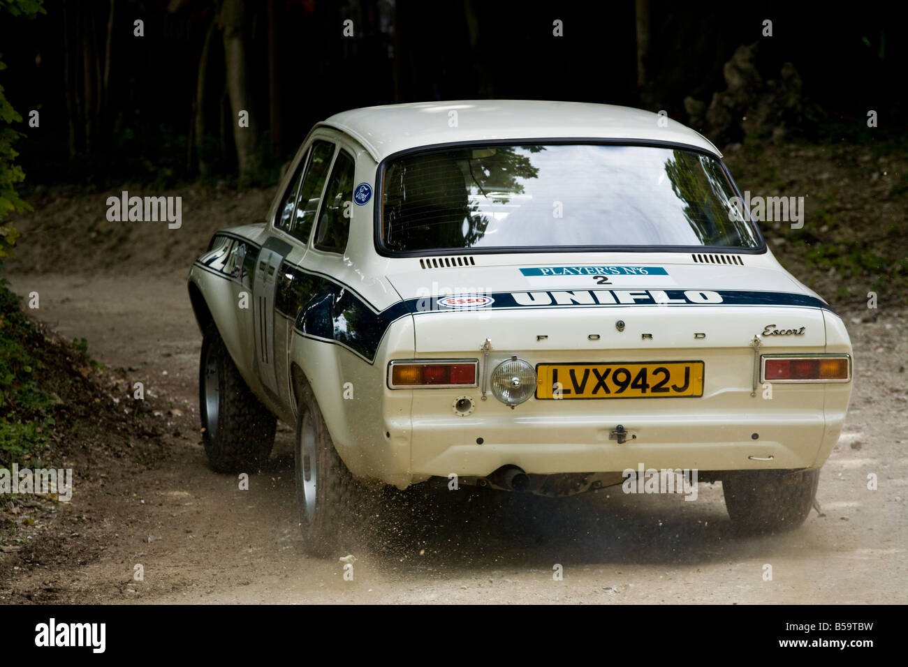 Back view of the 1972 Ford Escort Mk1 RS1600, the Roger Clark, Tony ...