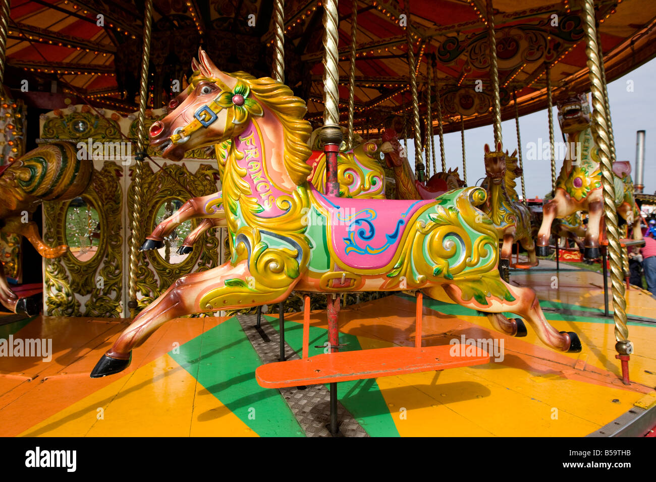 Merry go round horses hi-res stock photography and images - Alamy