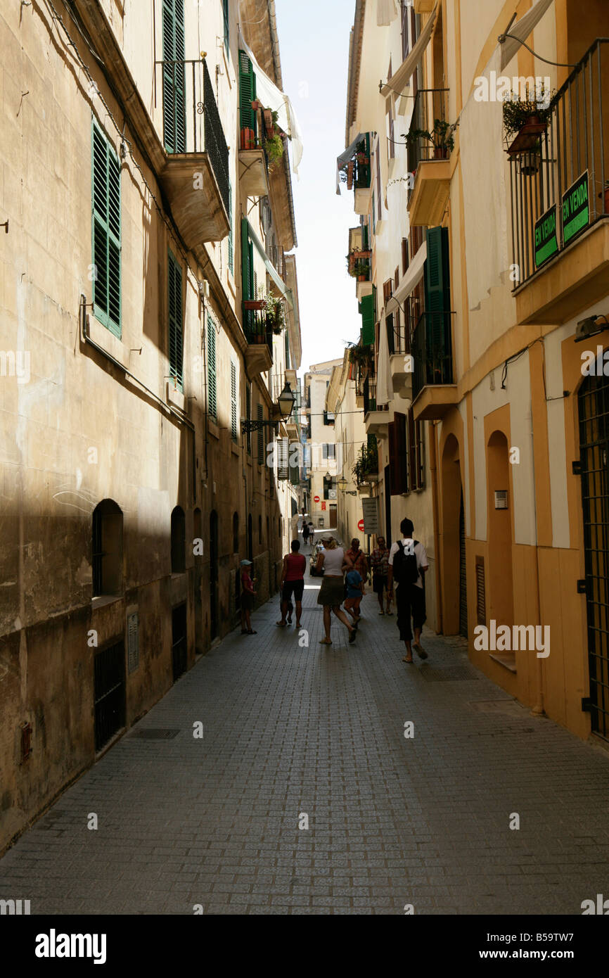 Street in Palma de Mallorca Stock Photo - Alamy