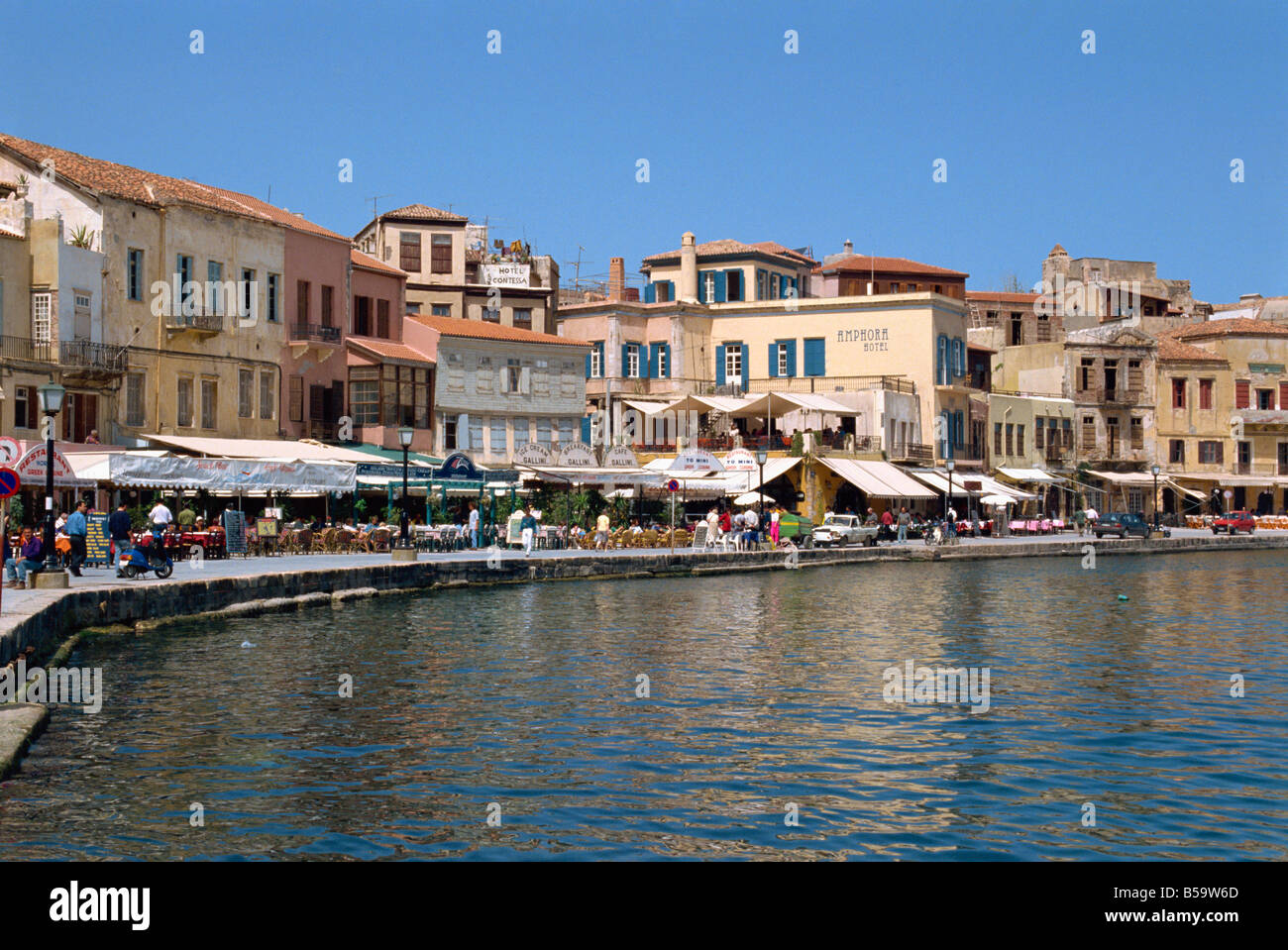 Chania Hania Crete Greek Islands Greece Europe Stock Photo - Alamy
