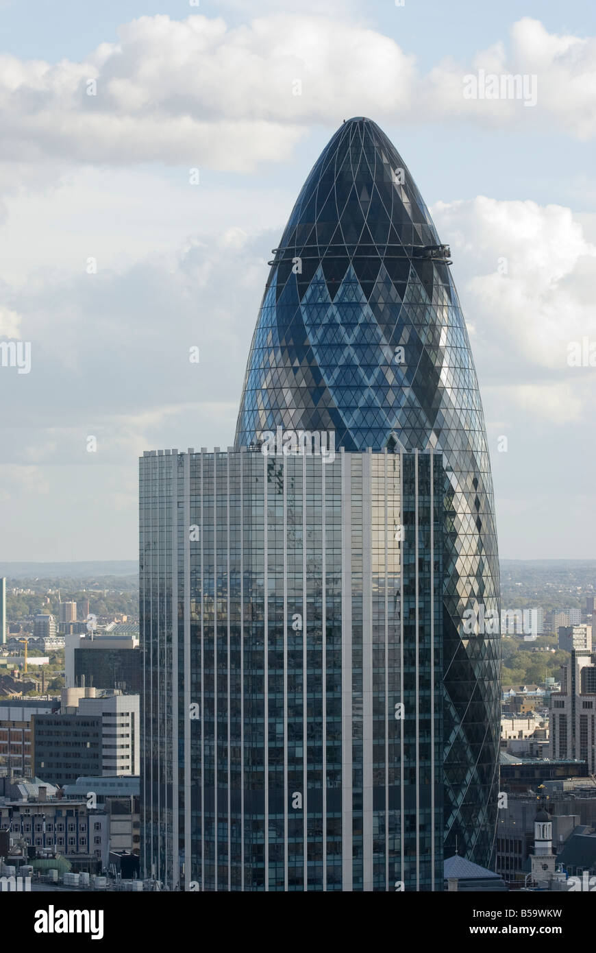 London city scape from Ropemaker Street EC2 toward the east Stock Photo ...
