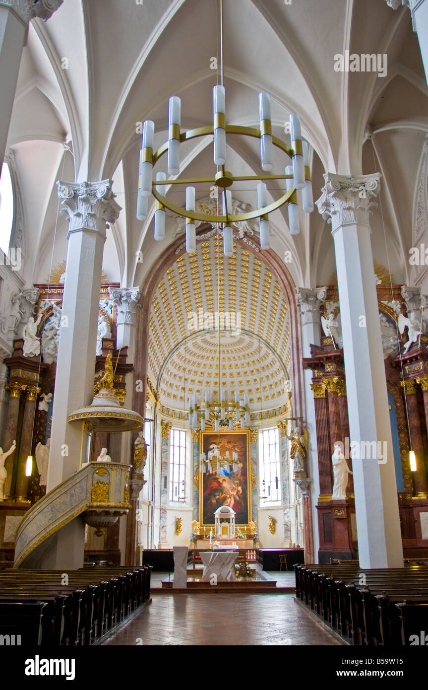 Vienna, Austria. Kirche am Hof (Built 1386-1403) Interior, rebuilt in ...