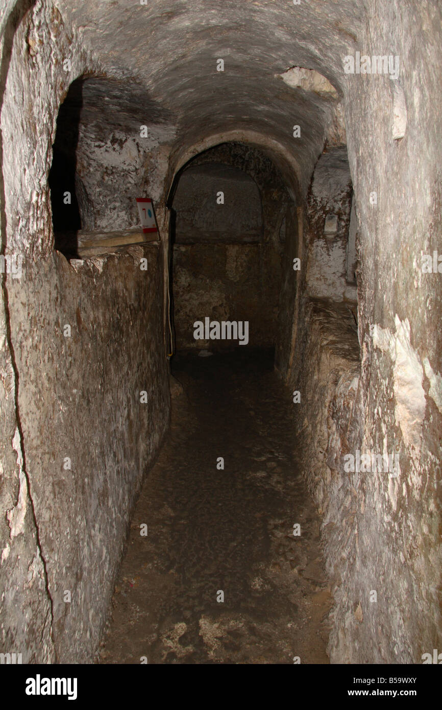 A passageway in "St Paul's Catacombs", Rabat, Malta Stock Photo - Alamy