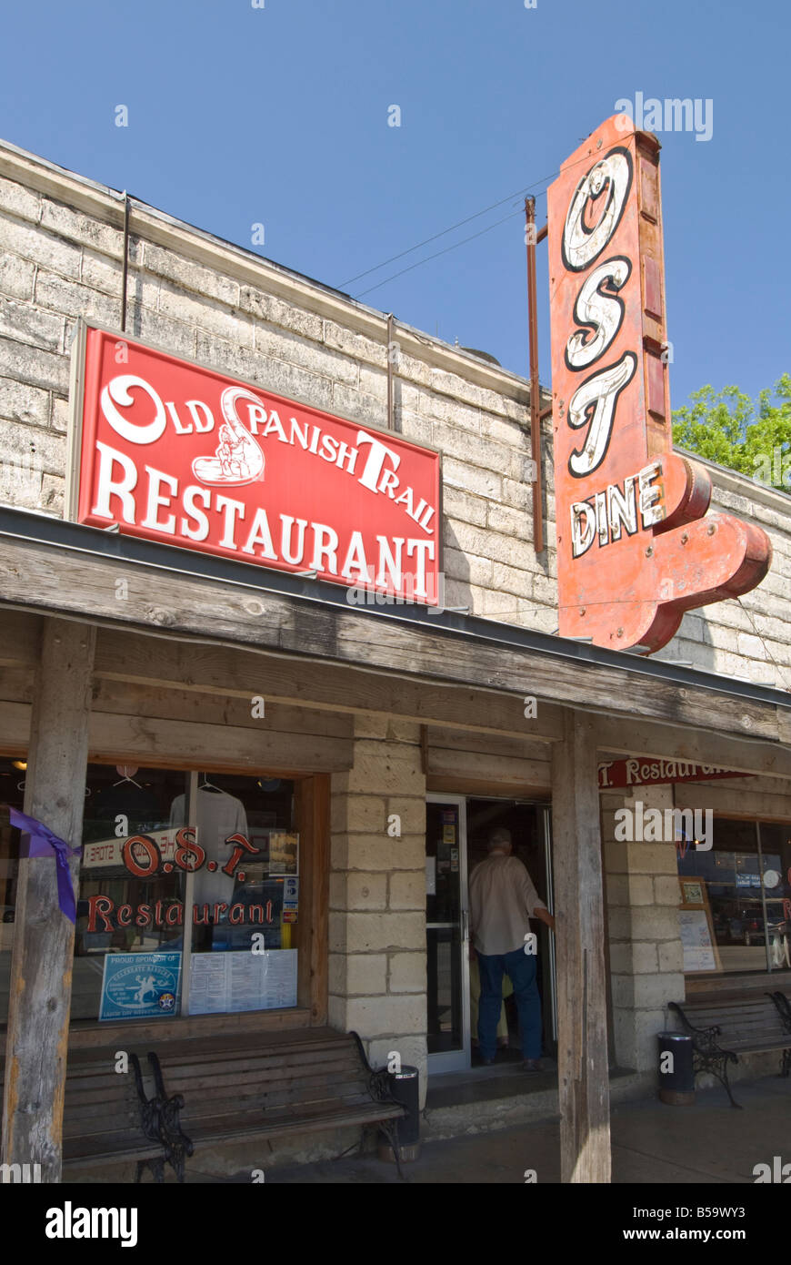 Texas Hill Country Bandera downtown Main Street Old Spanish Trail ...
