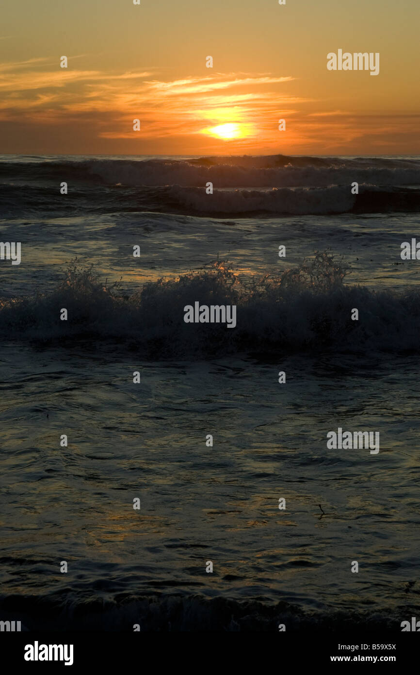 Sunset Moonstone Beach Cambria California Stock Photo - Alamy