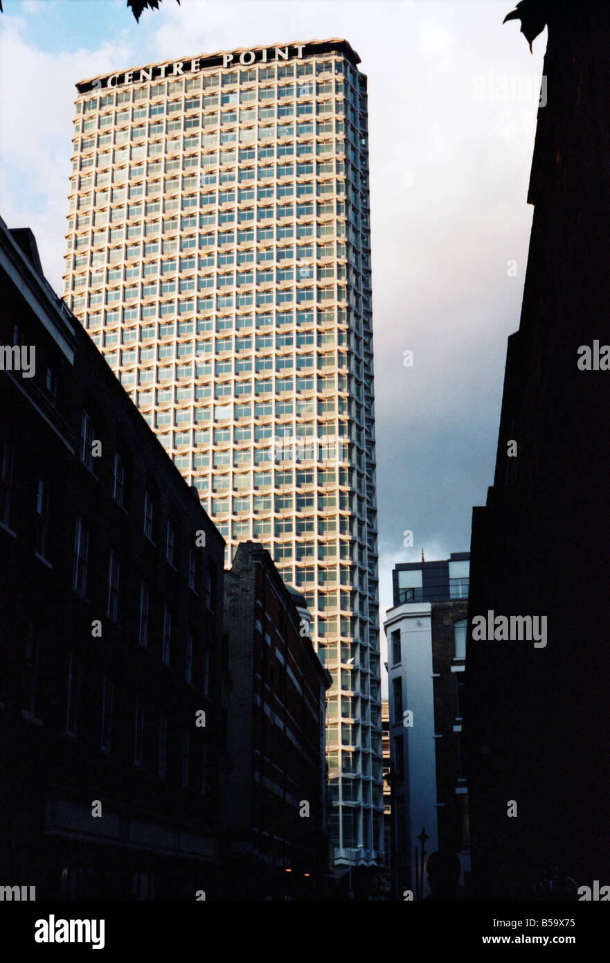 The Centre Point building glows orange in the setting sun over Londons ...