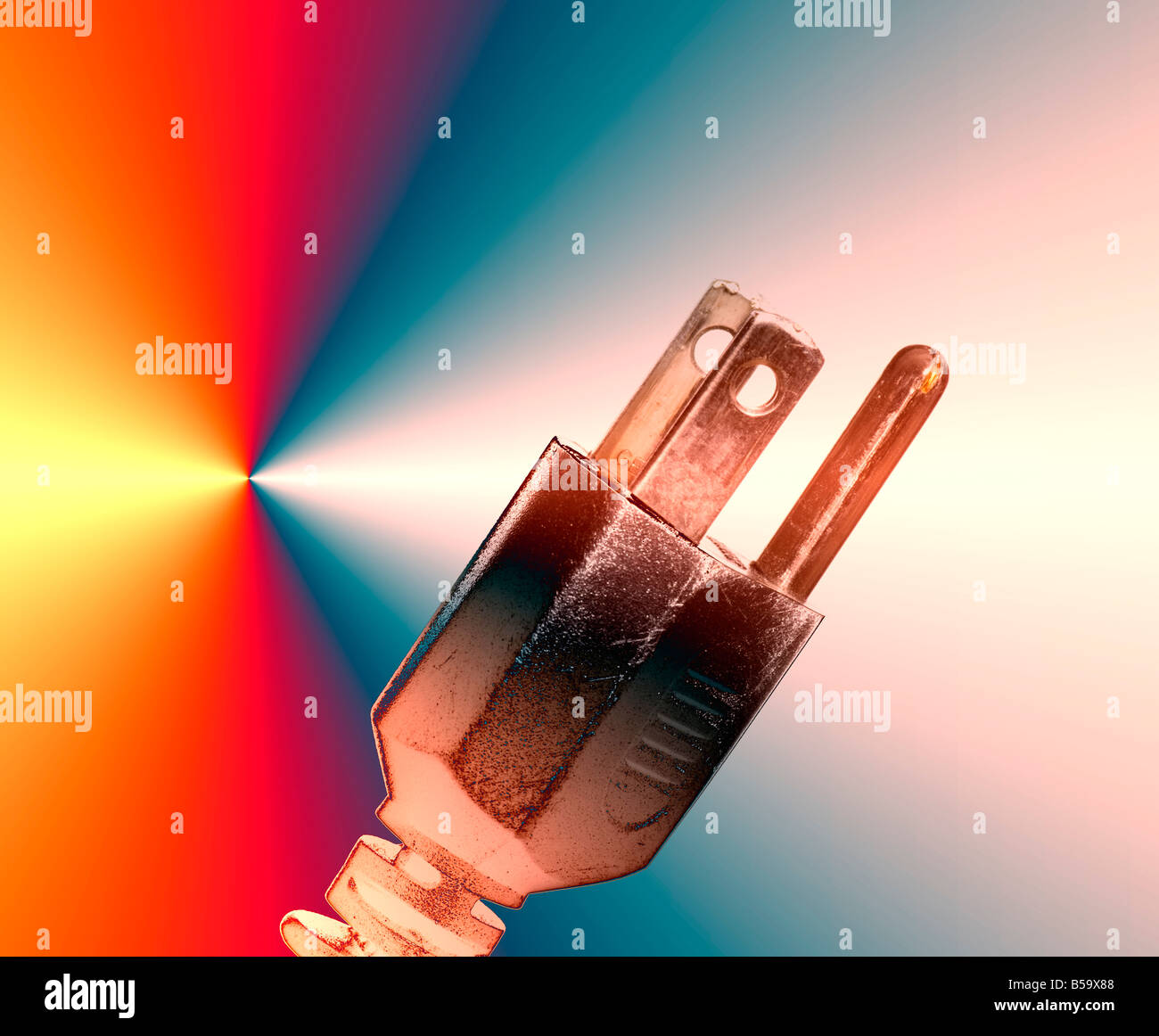 conceptual view of electrical plug Stock Photo - Alamy