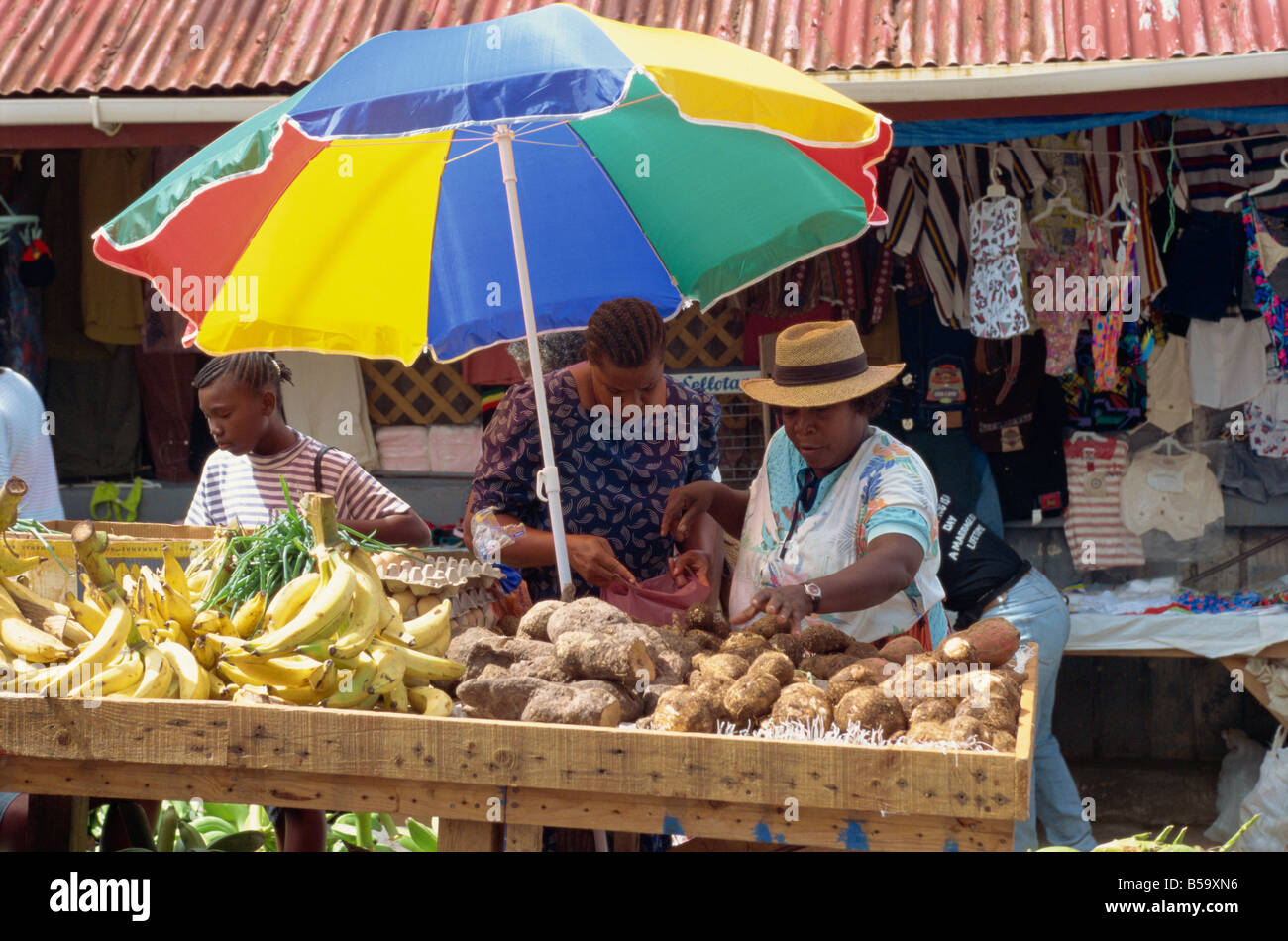St georges saturday market grenada hi-res stock photography and images ...