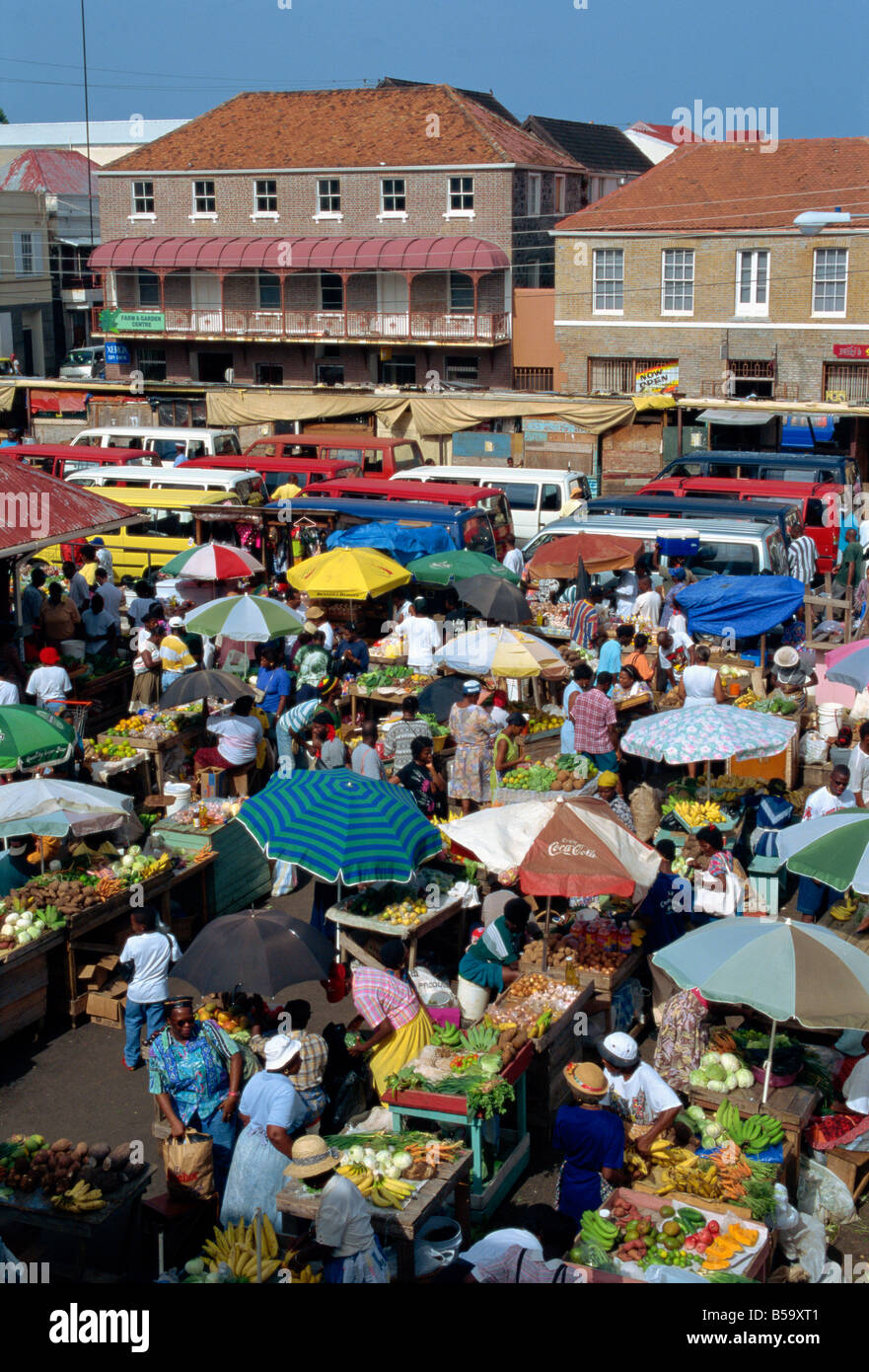 St georges saturday market grenada hi-res stock photography and images ...