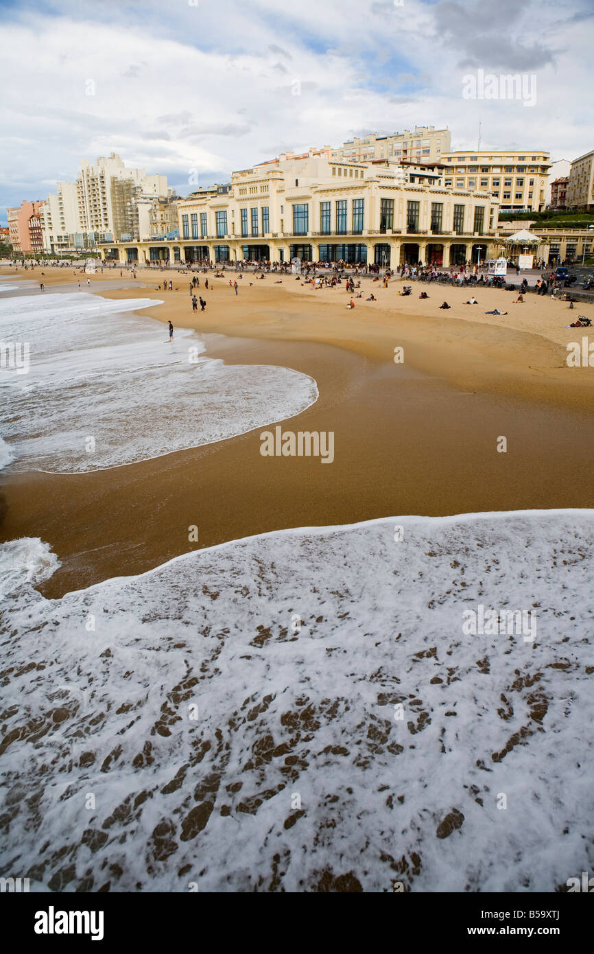 Grande Plage, Biarritz Stock Photo - Alamy