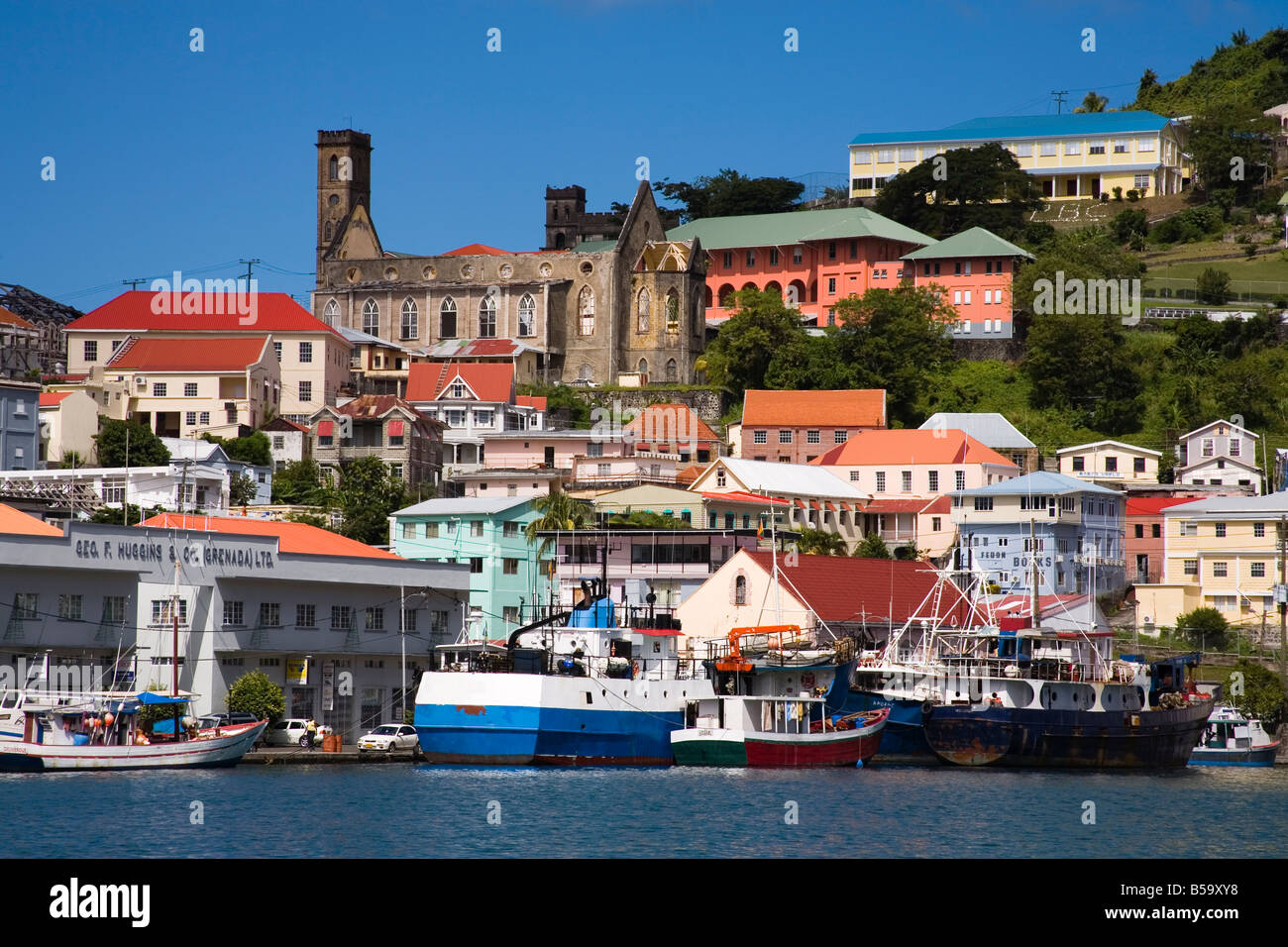 Skyline st georges grenada hi-res stock photography and images - Alamy