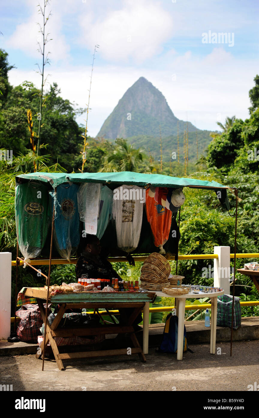 Caribbean st lucia soufriere market hi-res stock photography and images ...
