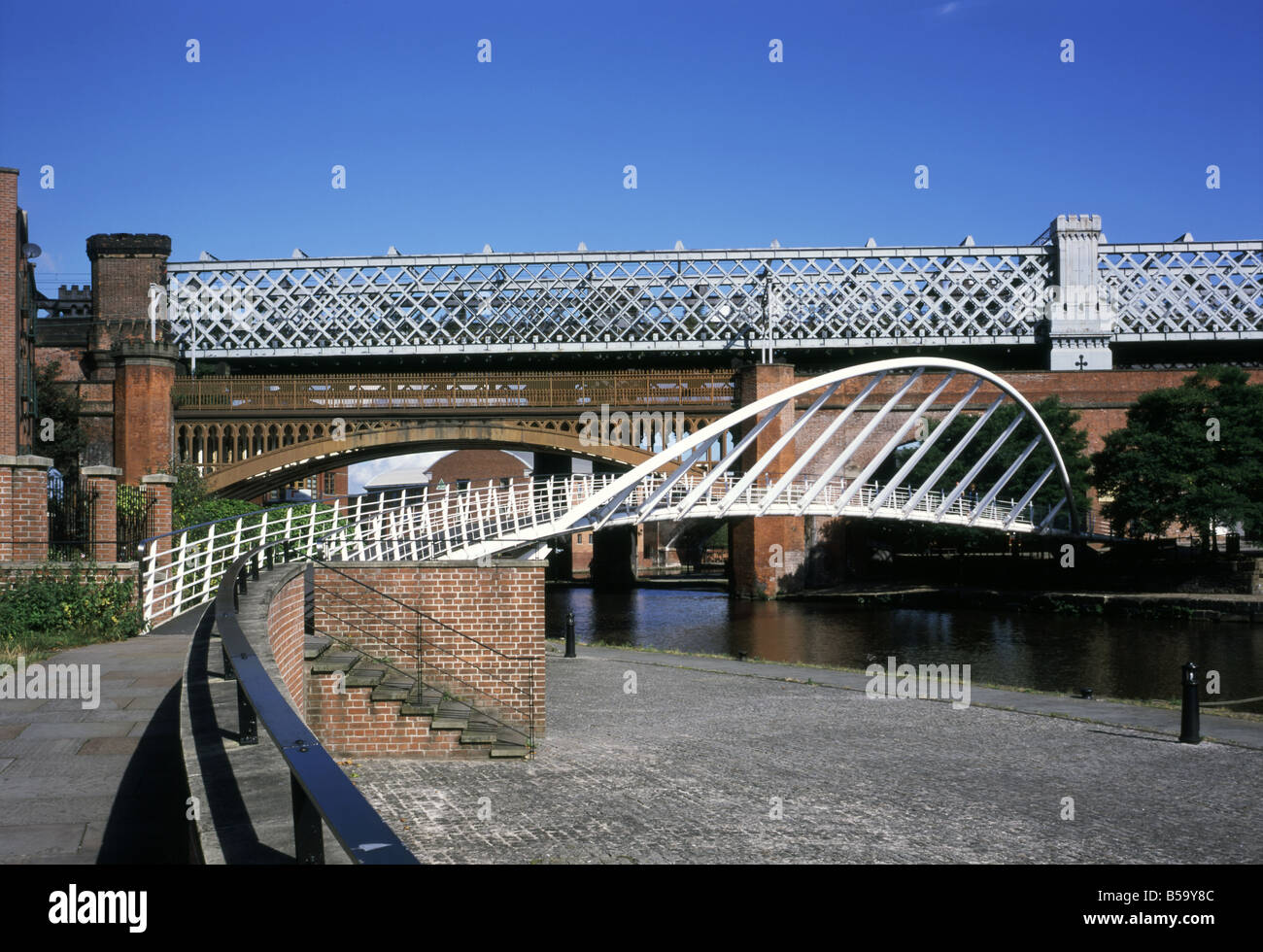 Merchant bridge in Castlefield Manchester UK Stock Photo - Alamy