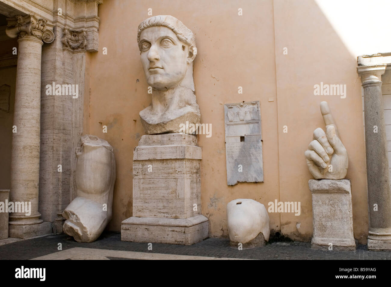 Italy Older Capitol museum emperor Constantine Capitol Rome Stock Photo ...