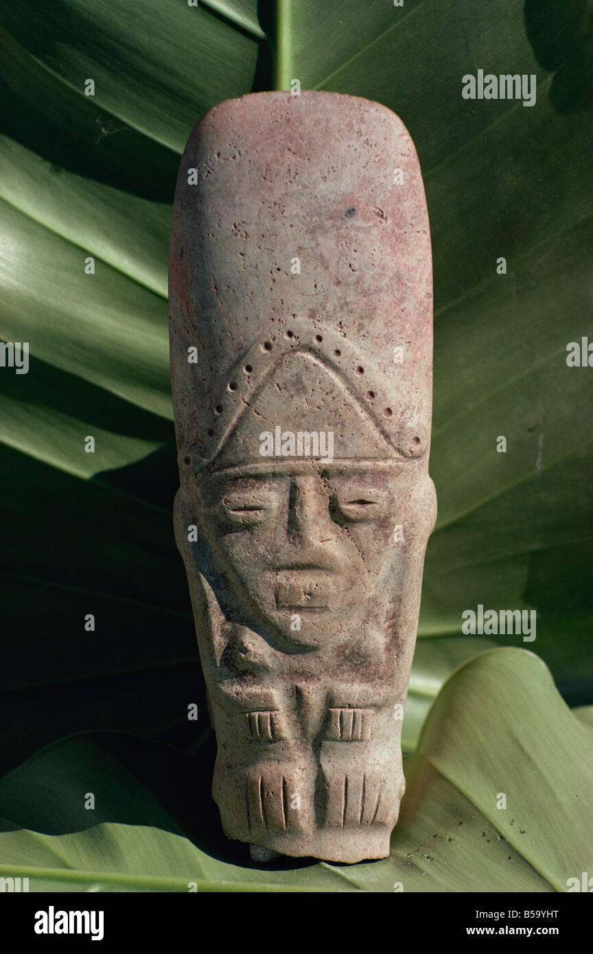 Pre-Columbian Indian artefact, from the Hodges Collection, Haiti, West ...