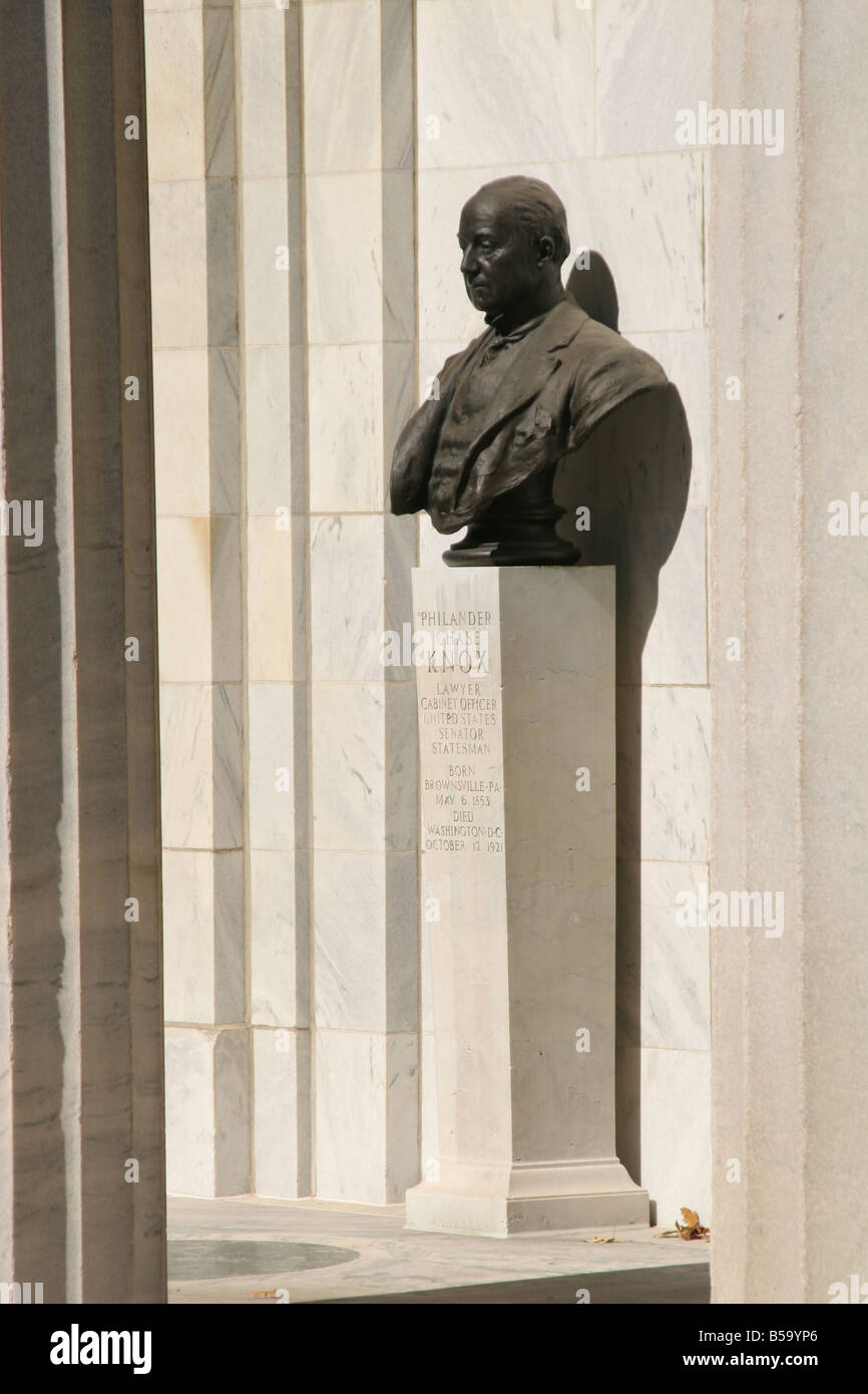 Bust Of Philander Chase Knox Stock Photo - Alamy