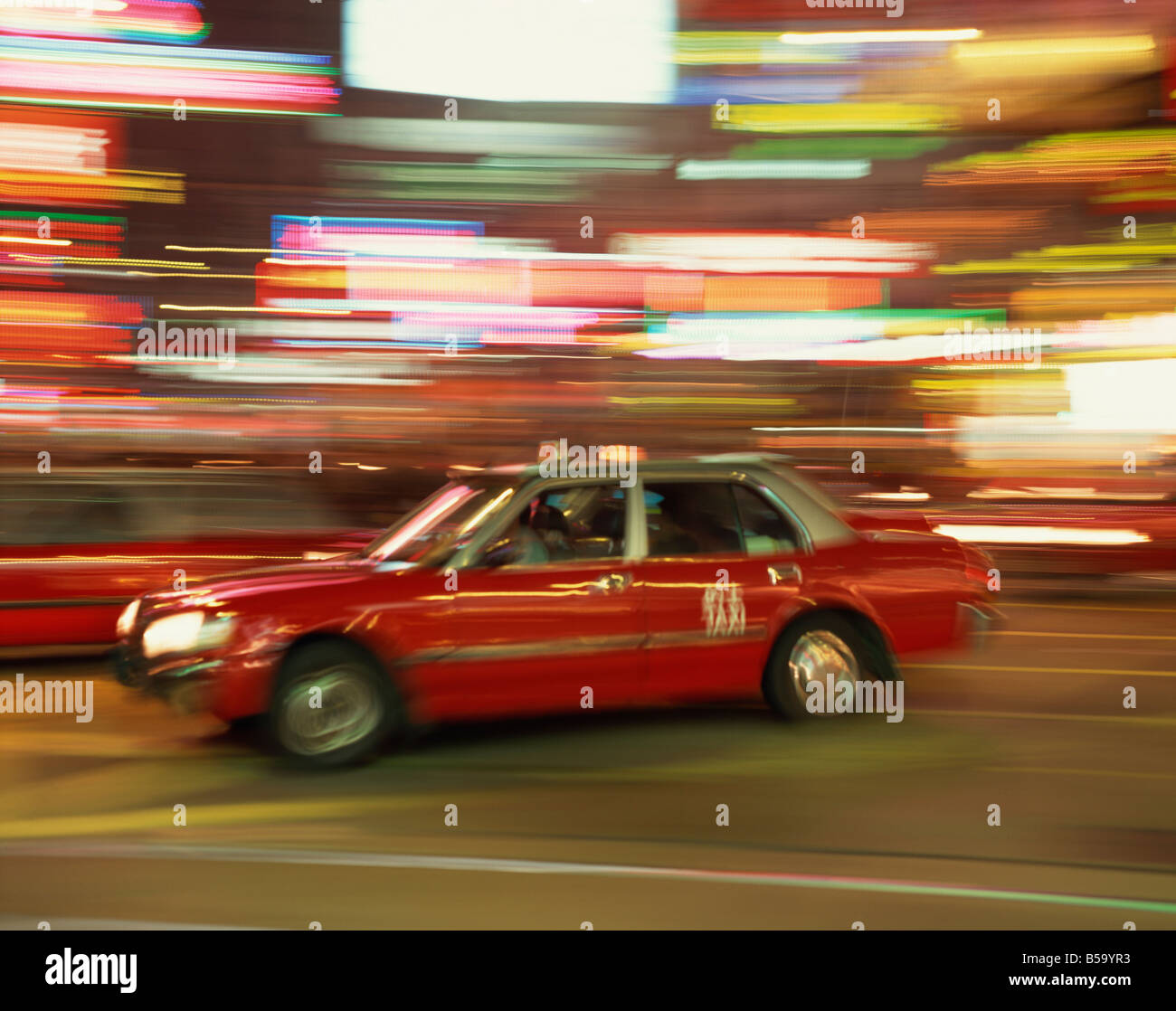Red taxi hi-res stock photography and images - Alamy