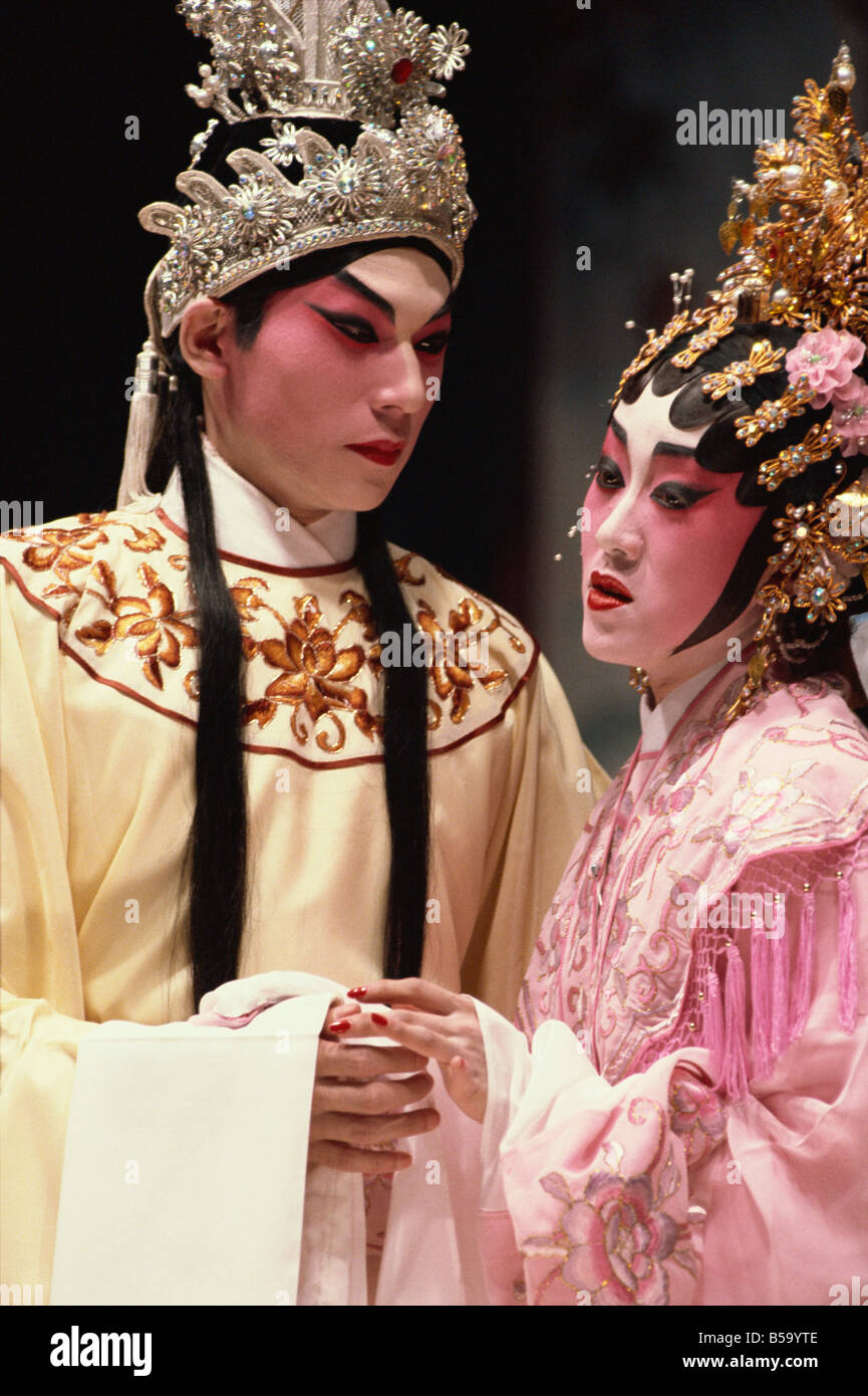 Chinese stage opera Cheung Chau Island Hong Kong China Asia Stock Photo ...