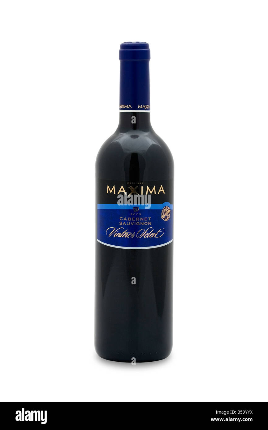 maxima cabernet sauvignon vintner select 2003 red wine Stock Photo - Alamy maxima cabernet sauvignon vintner select 2003 red wine Stock Photo - Alamy