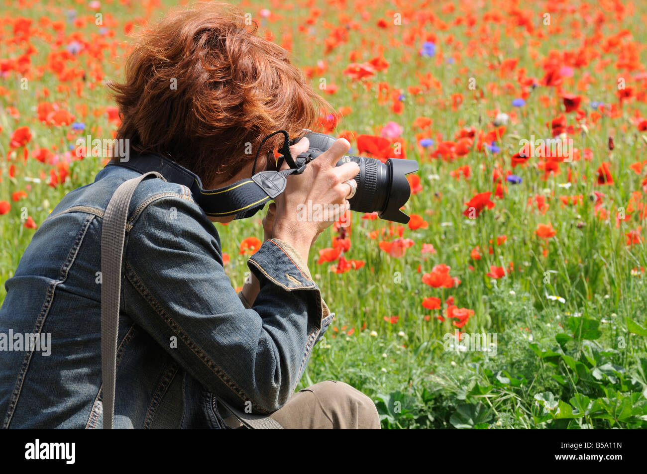 a woman taking a photo Stock Photo - Alamy