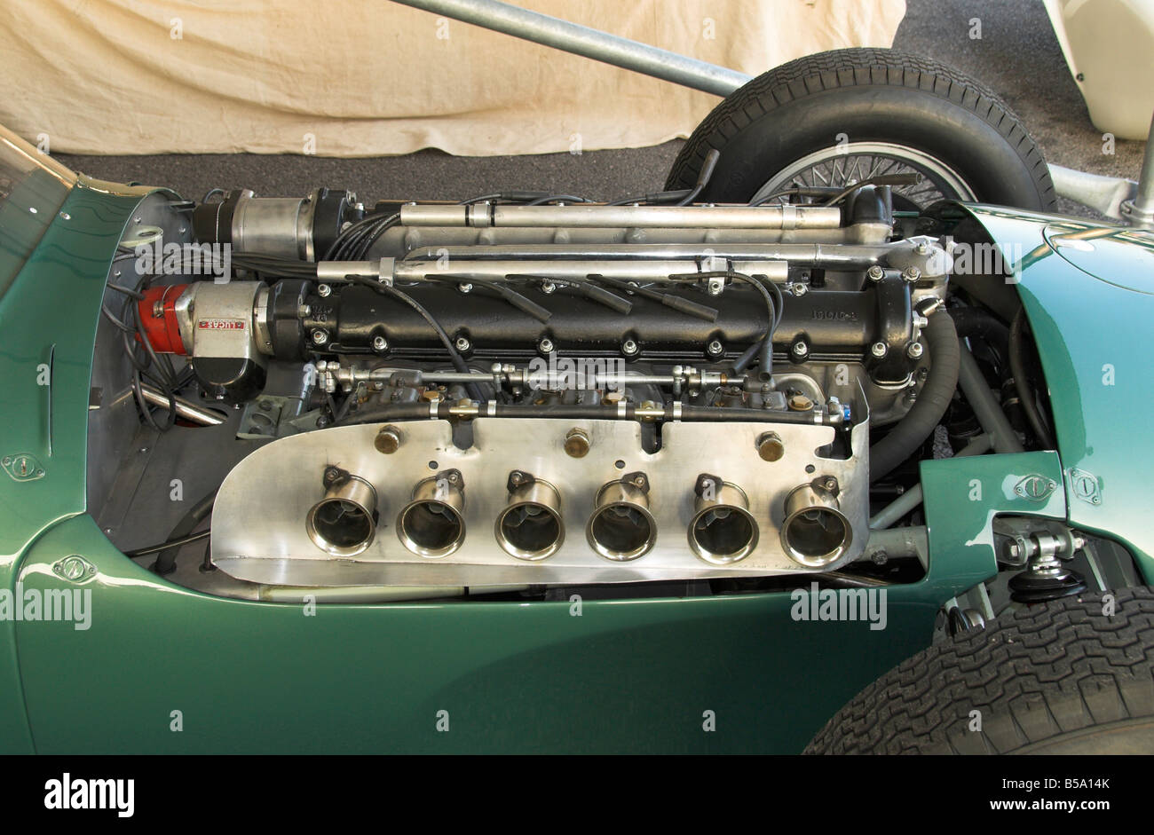 1958 Aston Martin DBR1 Engine Stock Photo - Alamy