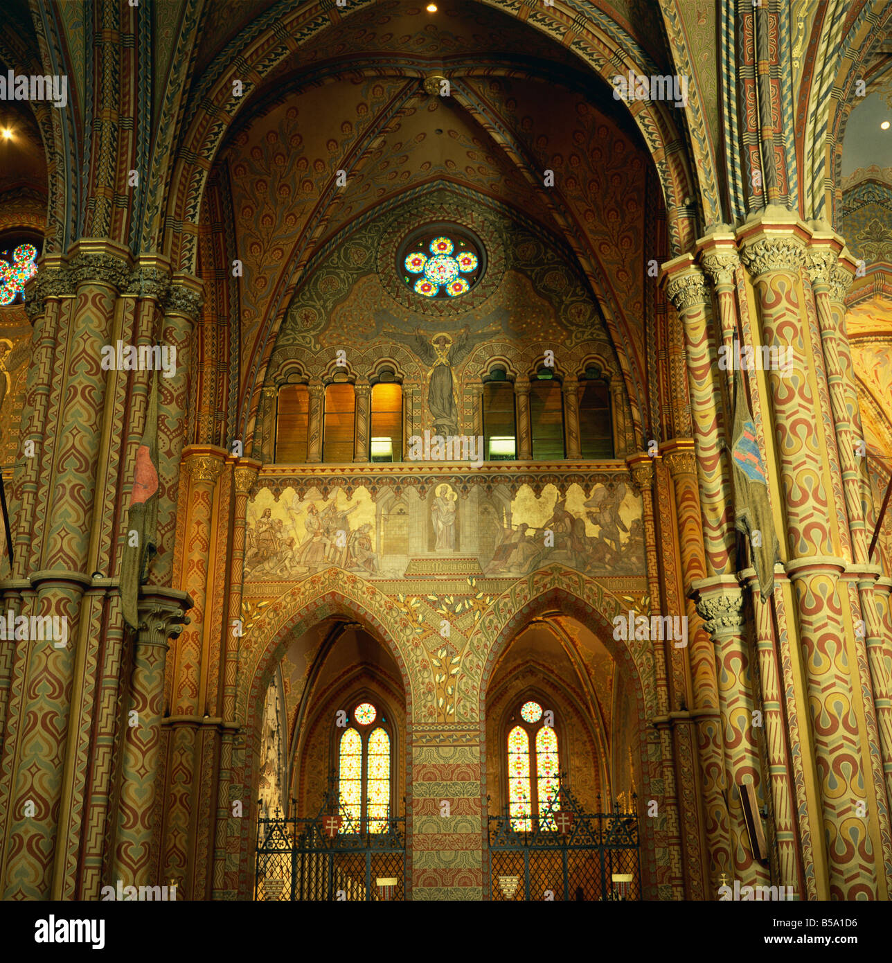 Interior of St Matthias Church in Budapest Hungary Stock Photo - Alamy