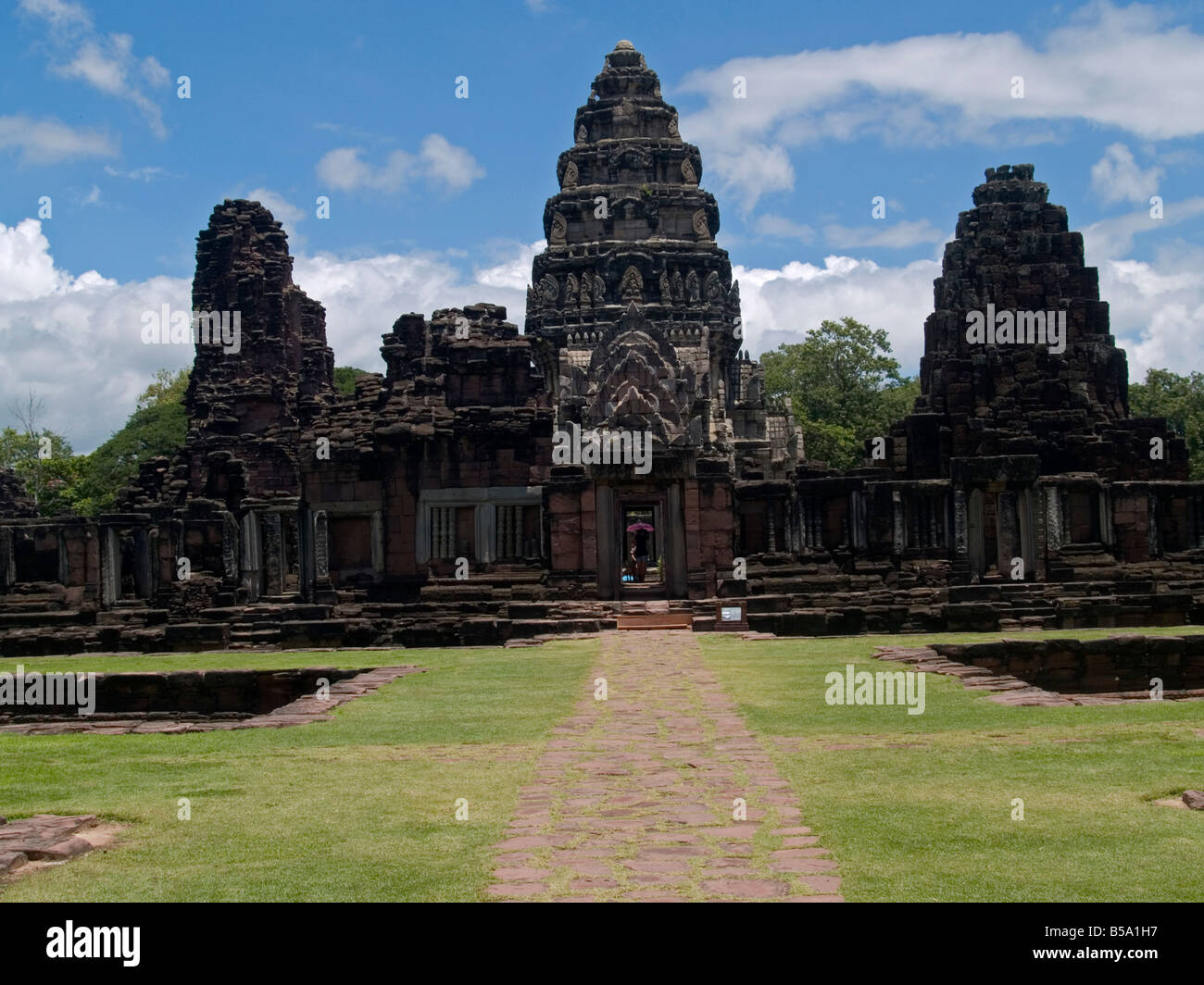 the Khmer temples of Prasat Phimai in Thailand Stock Photo - Alamy