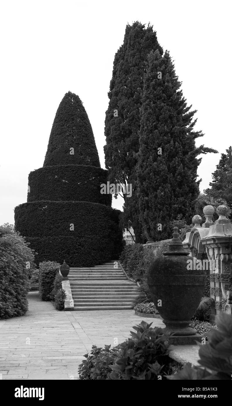 Garden court Black and White Stock Photos & Images - Alamy