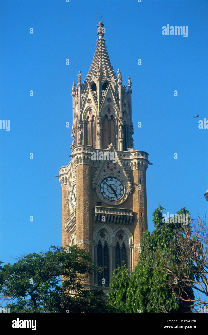 University clock tower Mumbai India Asia Stock Photo - Alamy