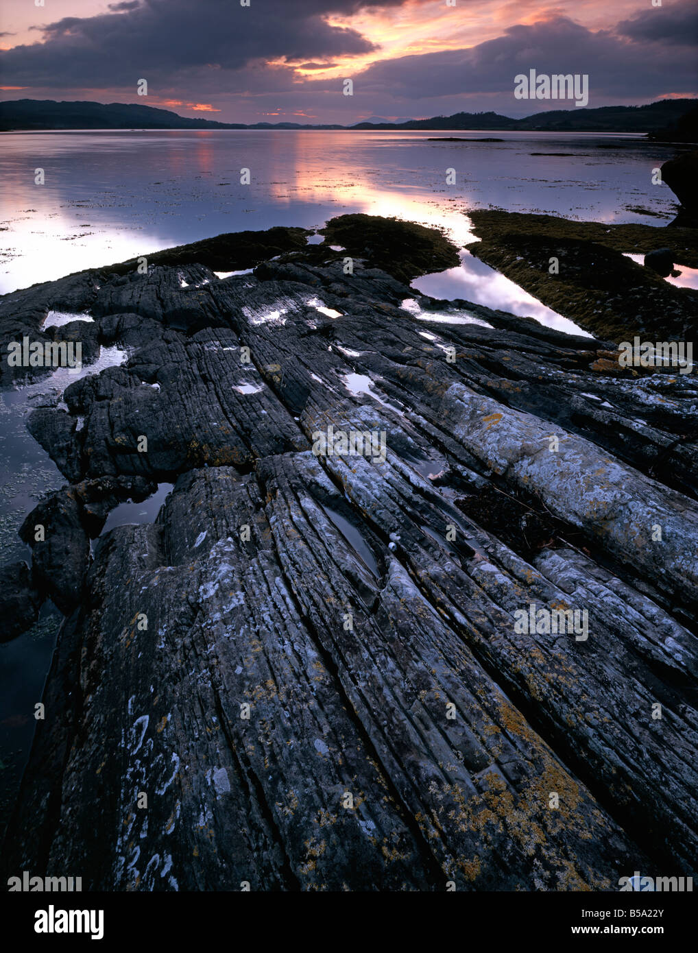Loch Creran viewed from near the Creagan bridge, Argyll, Scotland, UK ...