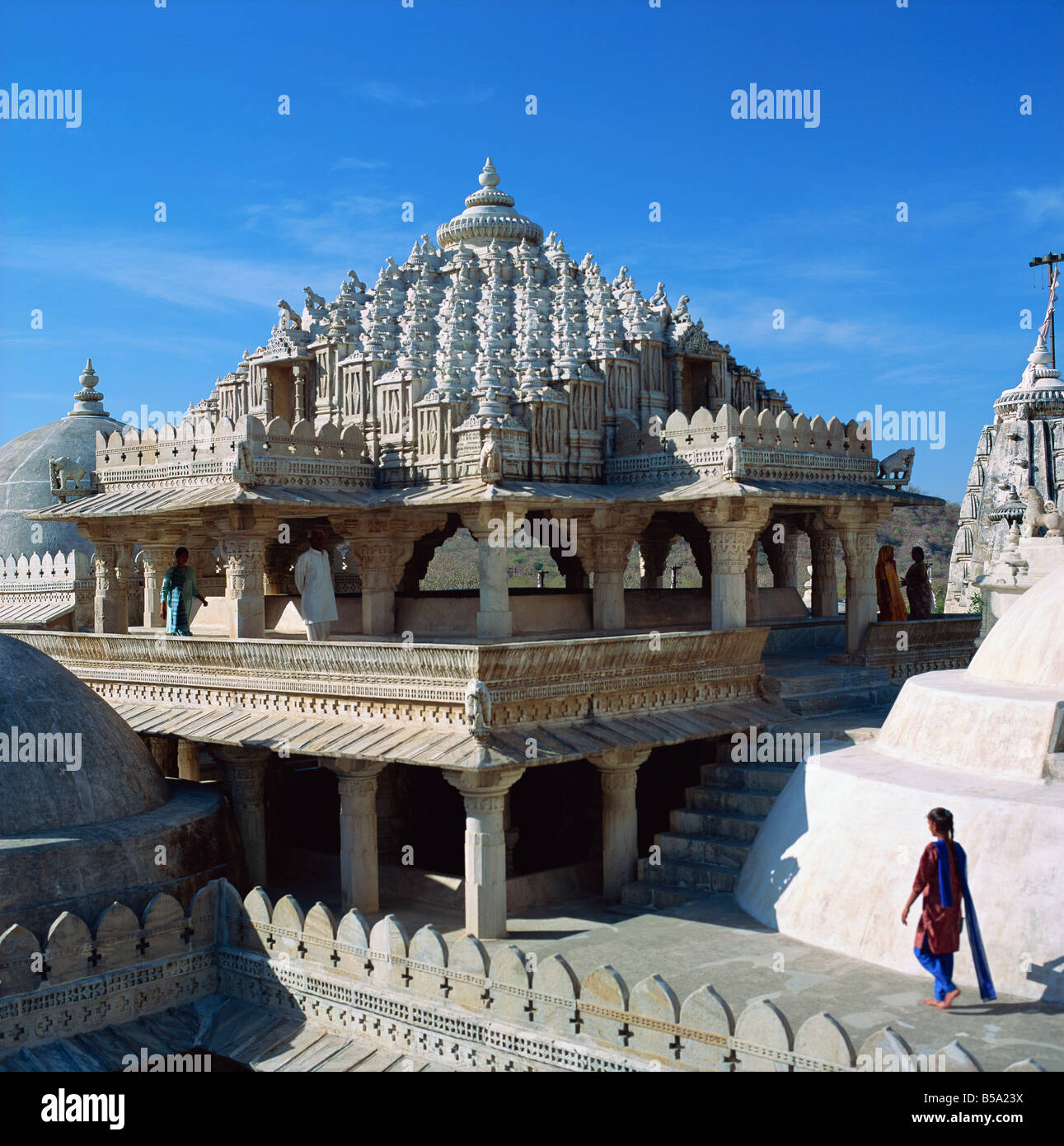 Jain Temple Ranakpur India Asia Stock Photo - Alamy