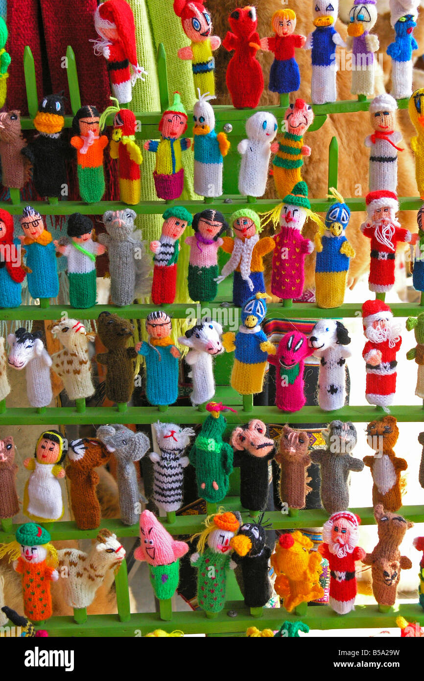 Puppets. Inca market. Lima. Peru Stock Photo - Alamy