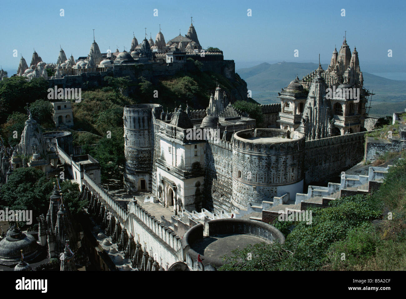Jain temples Palitana Gujarat state India Asia Stock Photo - Alamy