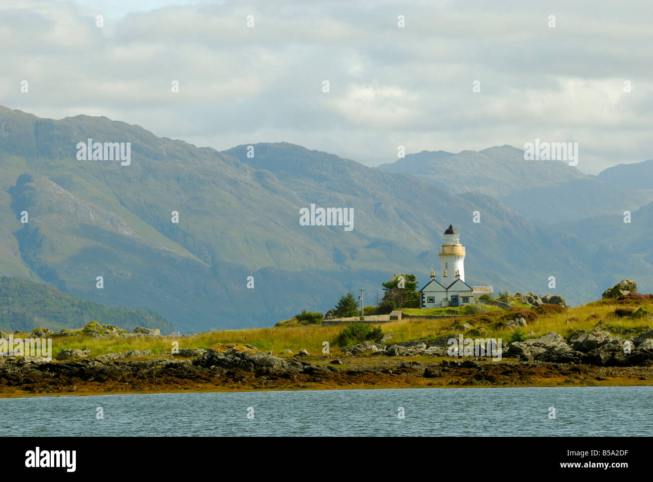 Eilean Sionnach lighthouse, Skye, Scotland Stock Photo - Alamy