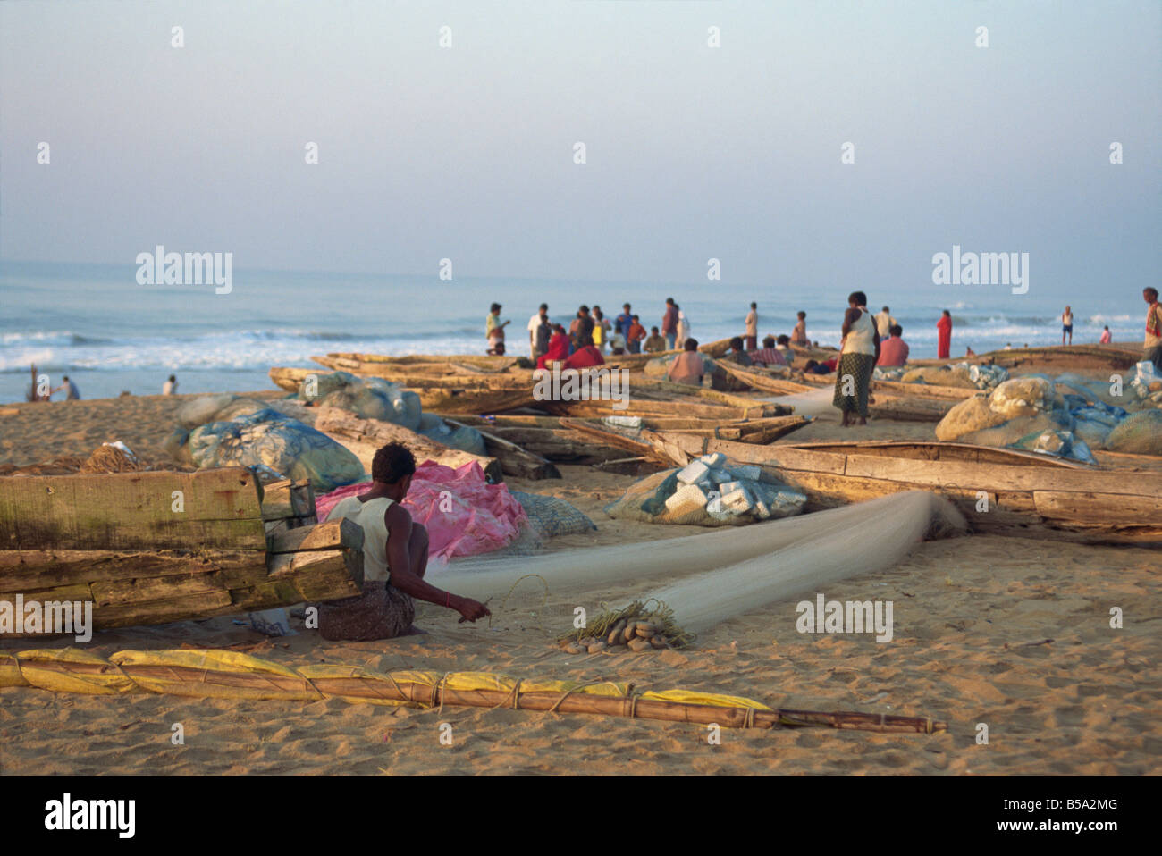 Fishing village Puri Orissa state India Asia Stock Photo - Alamy